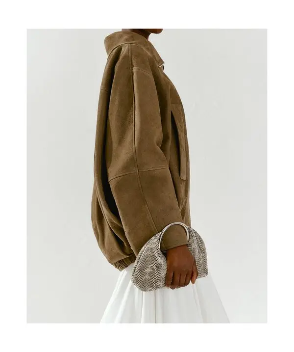 Jacquemus Le Petit Calino Snakeskin Clutch Bag