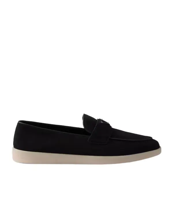 Prada Round-toe Casual Shoes - Black