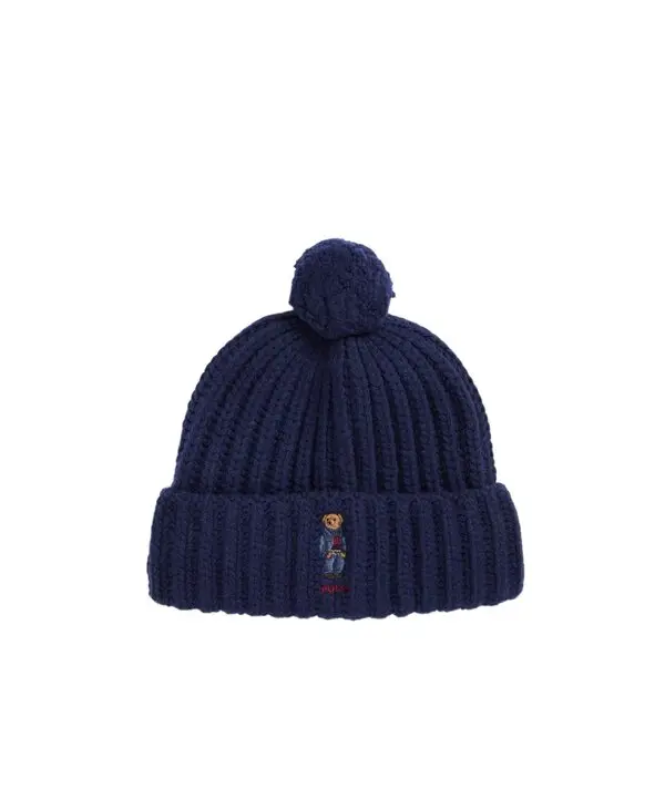 Polo Ralph Lauren Polo Bear Rib Pom-pom Beanie