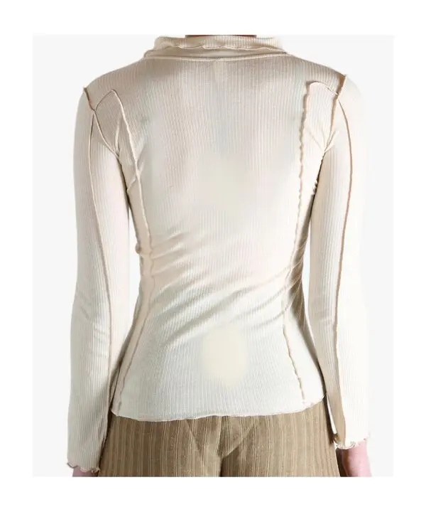 BASERANGE Ruffled Polo Shirt