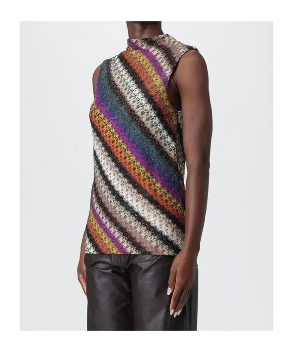 Missoni Lamé Crewneck Sleeveless Jumper