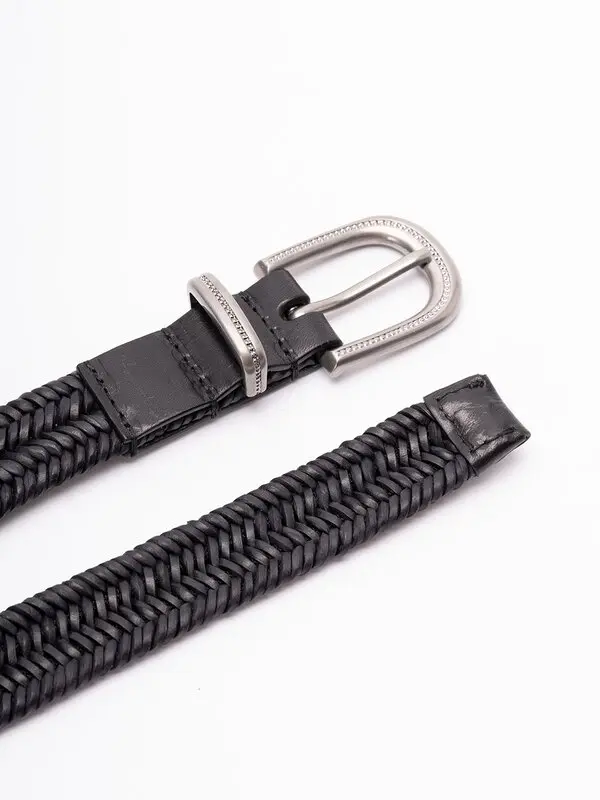 Brunello Cucinelli Braided Buckled Belt