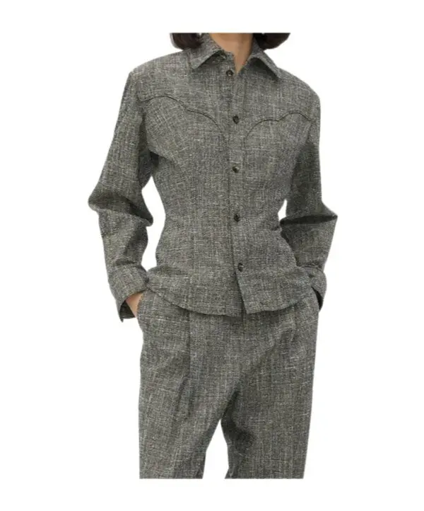 Bottega Veneta Melange Viscose And Silk Shirt
