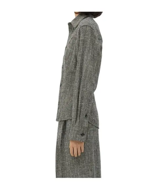 Bottega Veneta Melange Viscose And Silk Shirt