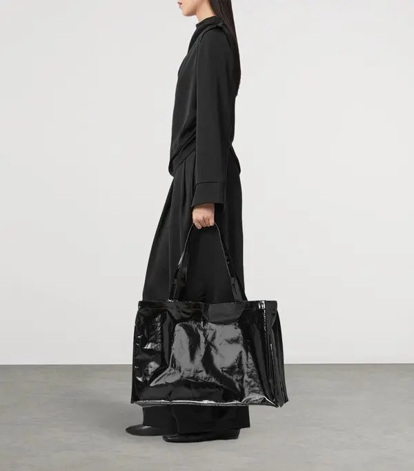 ALLSAINTS Large Laminated Tote Bag