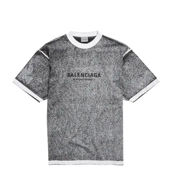 Balenciaga Cotton Logo T-shirt - Black