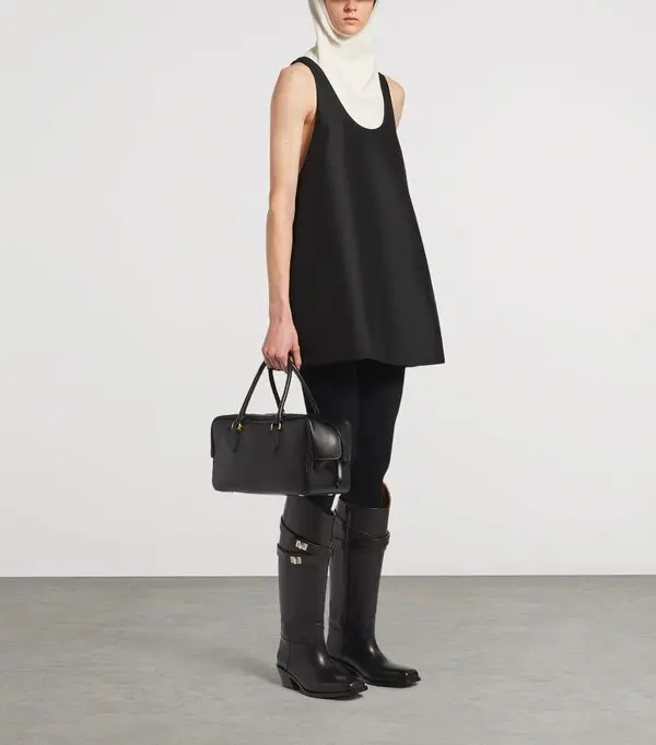Balenciaga Wool-silk Scoop-neck Top