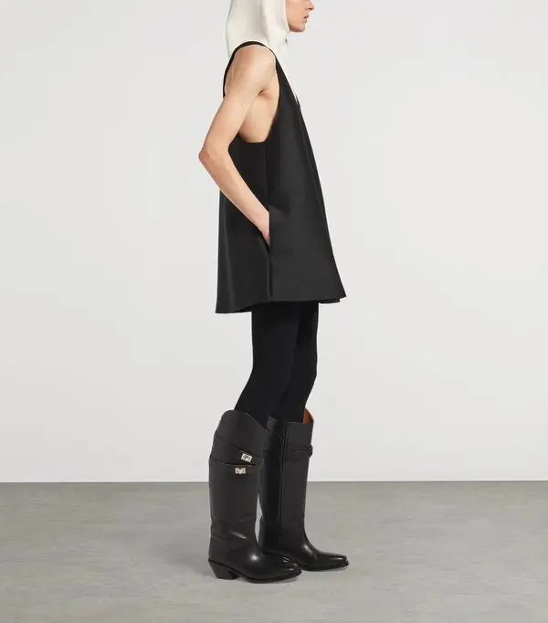 Balenciaga Wool-silk Scoop-neck Top