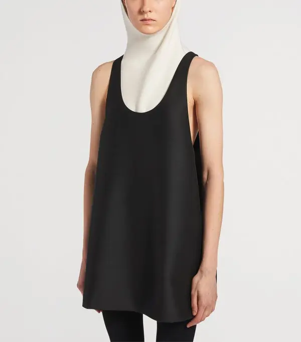Balenciaga Wool-silk Scoop-neck Top
