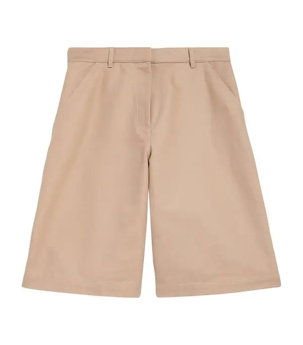 Balenciaga Cotton Tailored Shorts - Beige