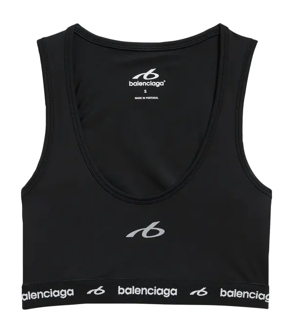Balenciaga Technical Logo Bra - Black