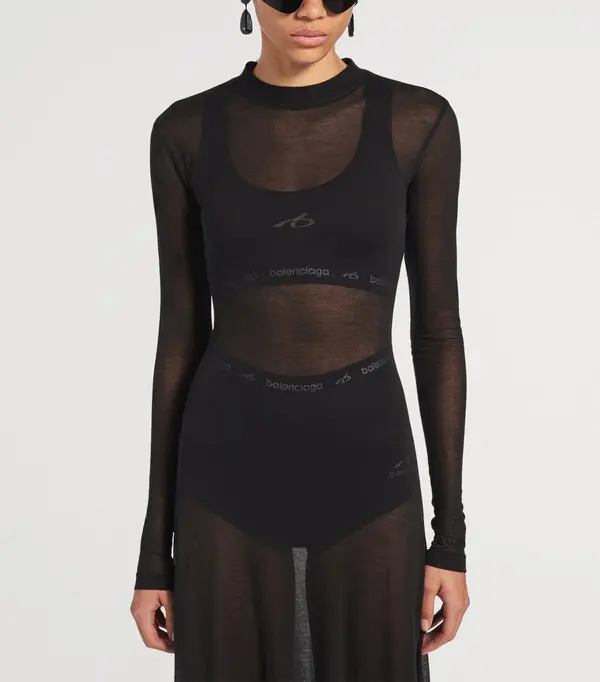 Balenciaga Technical Logo Bra