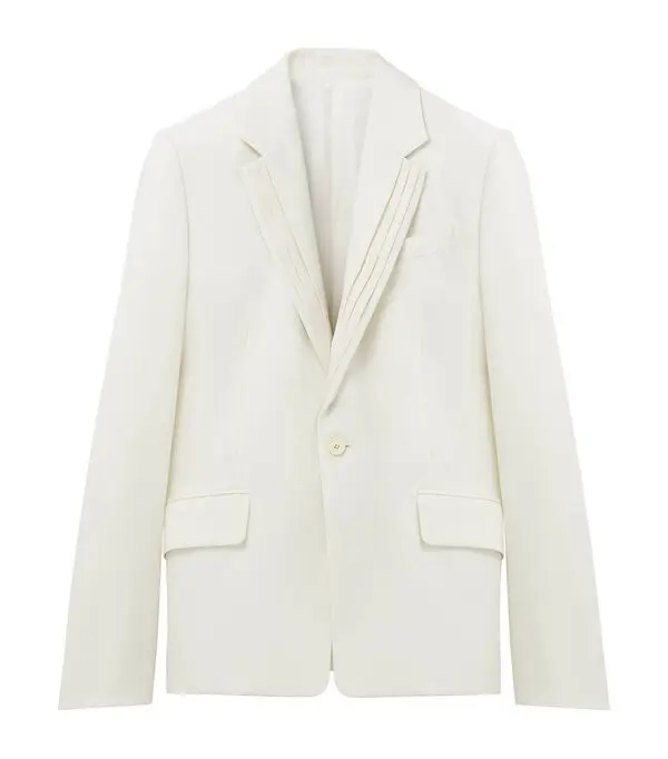 Alexander McQueen Wool Pleated Blazer