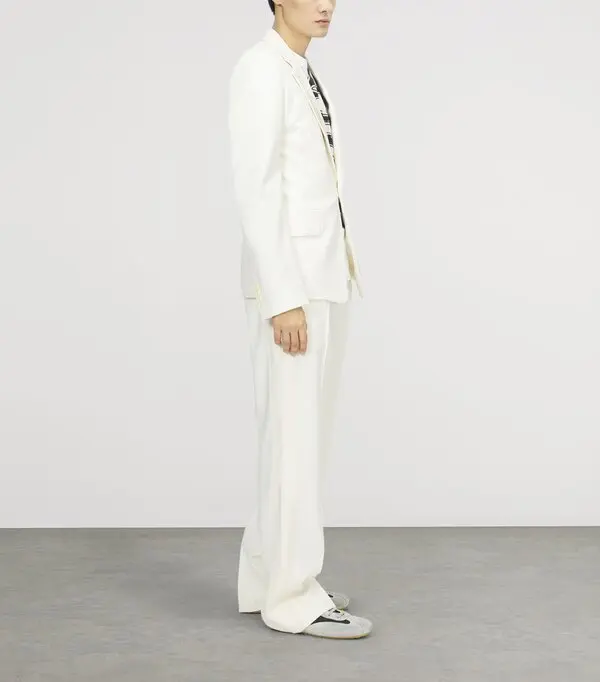 Alexander McQueen Wool Pleated Blazer