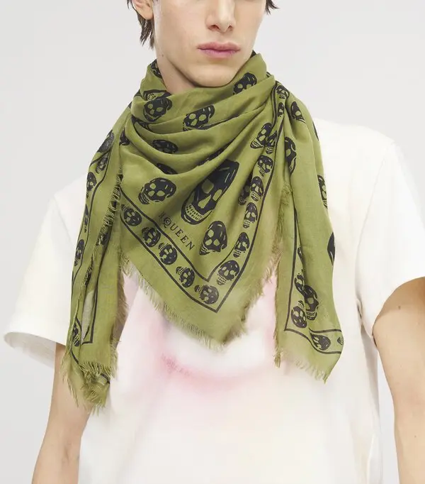 Alexander McQueen Modal-silk Skull Scarf