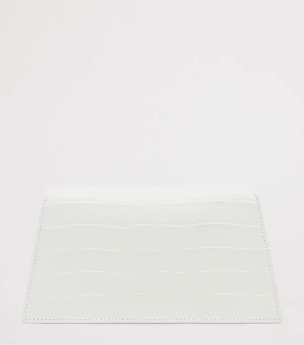 Alexander McQueen Mini Croc-embossed Skull Shoulder Bag