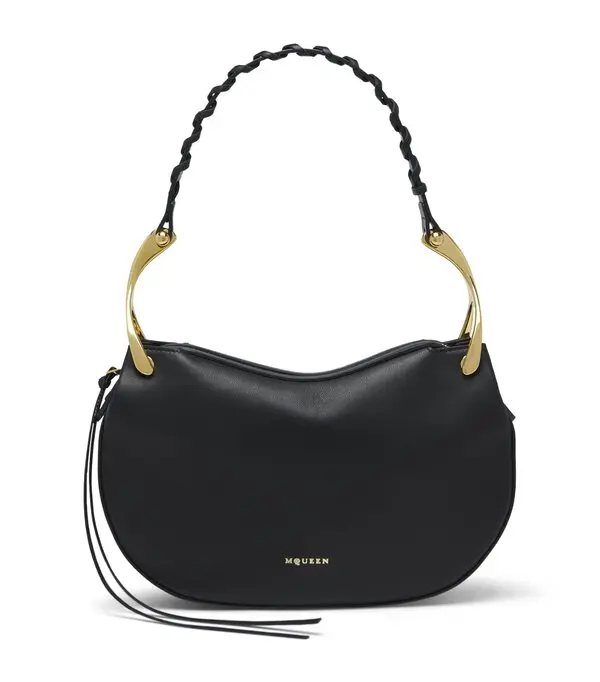 Alexander McQueen Leather Wishbone Top-handle Bag - Black