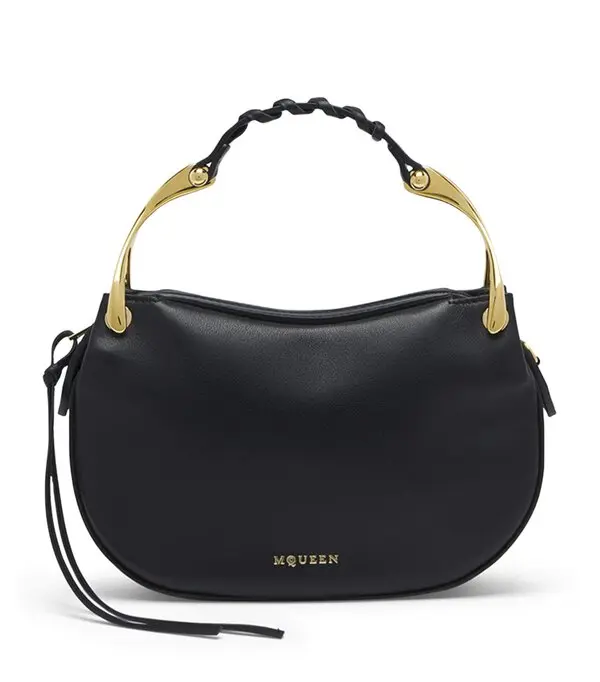 Alexander McQueen Mini Leather Wishbone Top-handle Bag