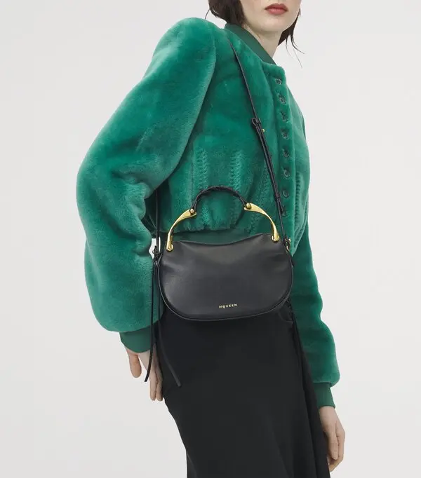 Alexander McQueen Mini Leather Wishbone Top-handle Bag