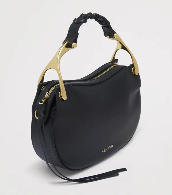 Alexander McQueen Mini Leather Wishbone Top-handle Bag