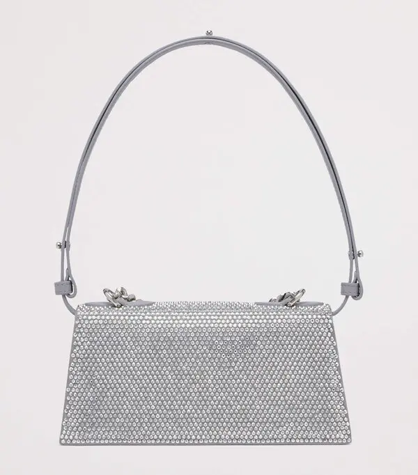 Alexander McQueen Leather Jewelled Shoulder Bag