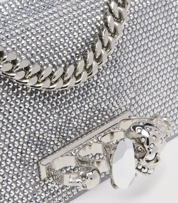 Alexander McQueen Leather Jewelled Shoulder Bag