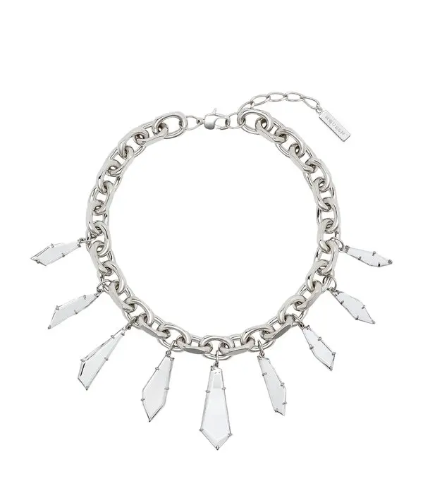 Alexander McQueen Mirror Fragment Necklace - Silver