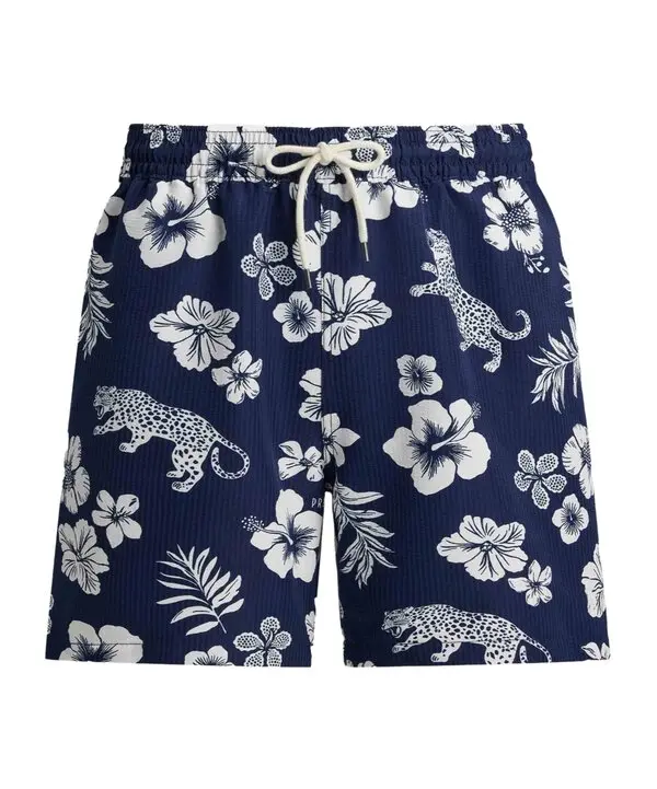 Polo Ralph Lauren Drawstring Swim Trunks - Black