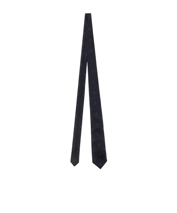 Burberry Patterned Jacquard Silk Tie - Midnight Color