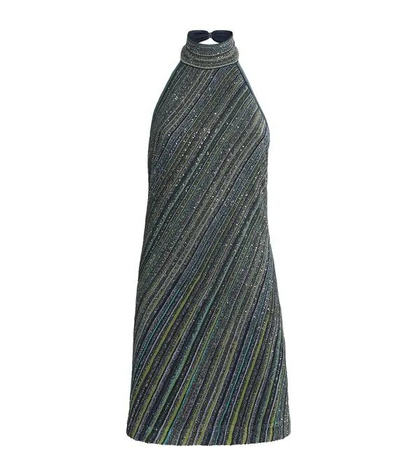 Missoni Stripe Halterneck Mini Dress