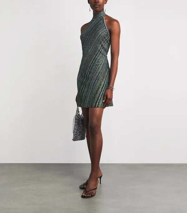 Missoni Stripe Halterneck Mini Dress