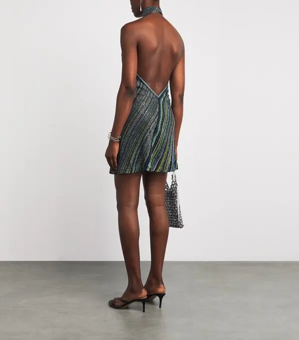 Missoni Stripe Halterneck Mini Dress