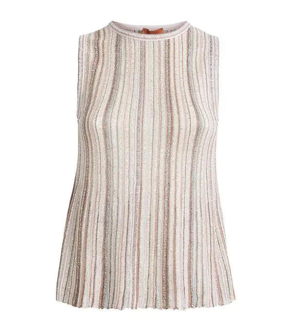 Missoni Sequin Stripe Tank Top