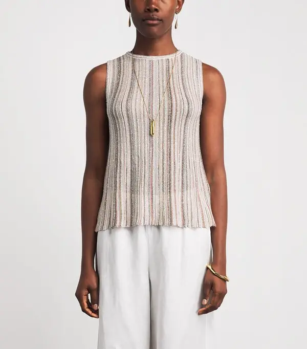 Missoni Sequin Stripe Tank Top