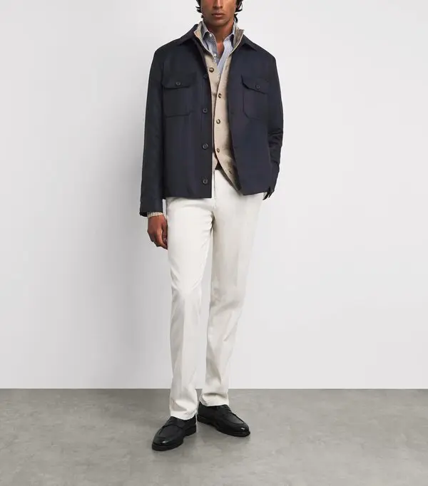 Corneliani Water-repellent Techwool Overshirt