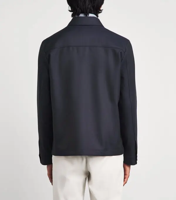 Corneliani Water-repellent Techwool Overshirt