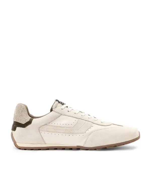 ALLSAINTS Leather-suede Liam Hex Sneakers - White