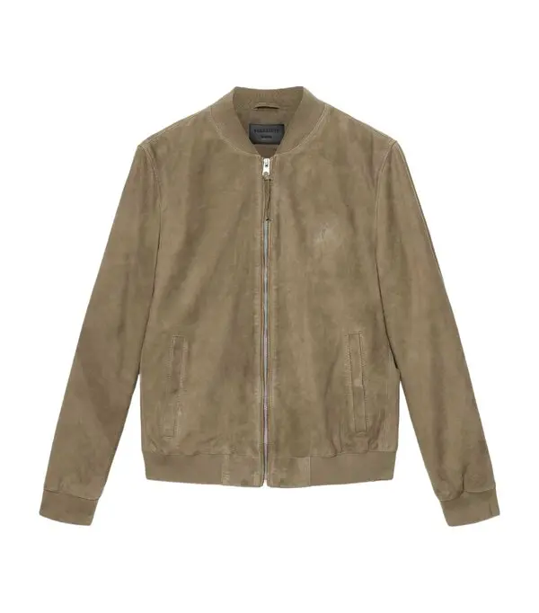 ALLSAINTS Suede Morten Bomber Jacket