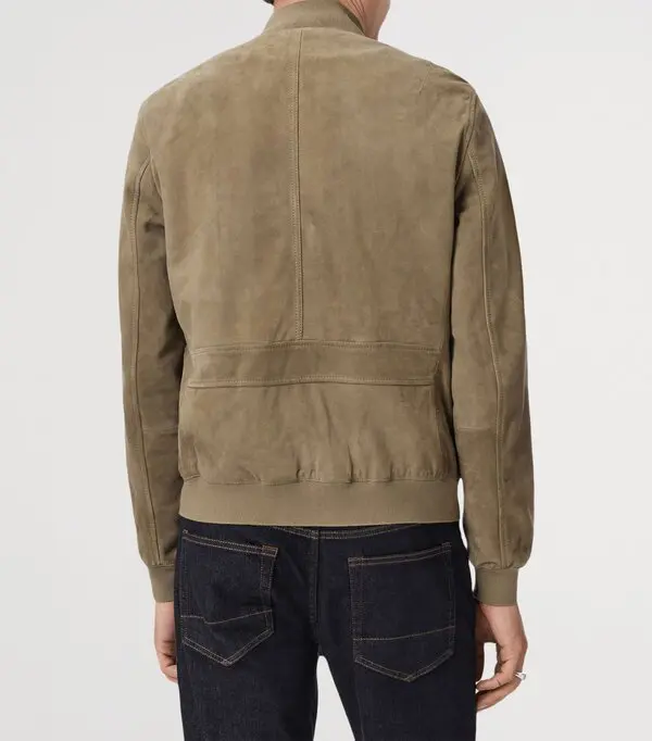 ALLSAINTS Suede Morten Bomber Jacket