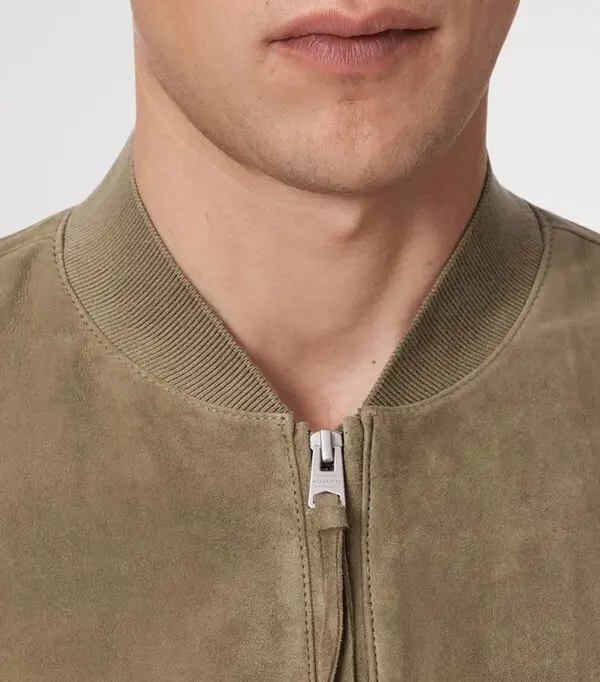 ALLSAINTS Suede Morten Bomber Jacket