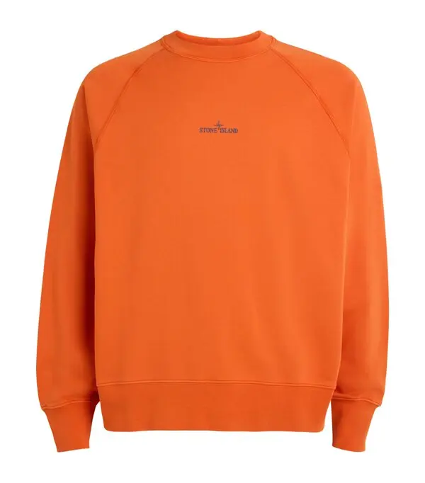 Stone Island Desert Print Oversized Sweatshirt - Orange