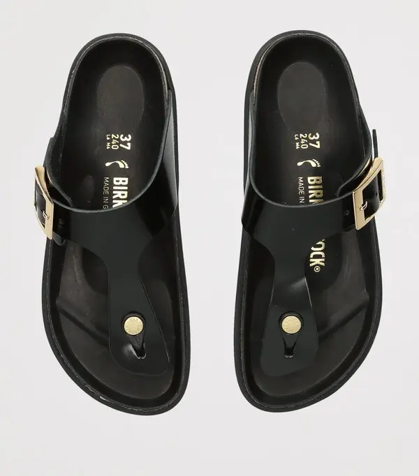 BIRKENSTOCK Patent Leather Gizeh Sandals