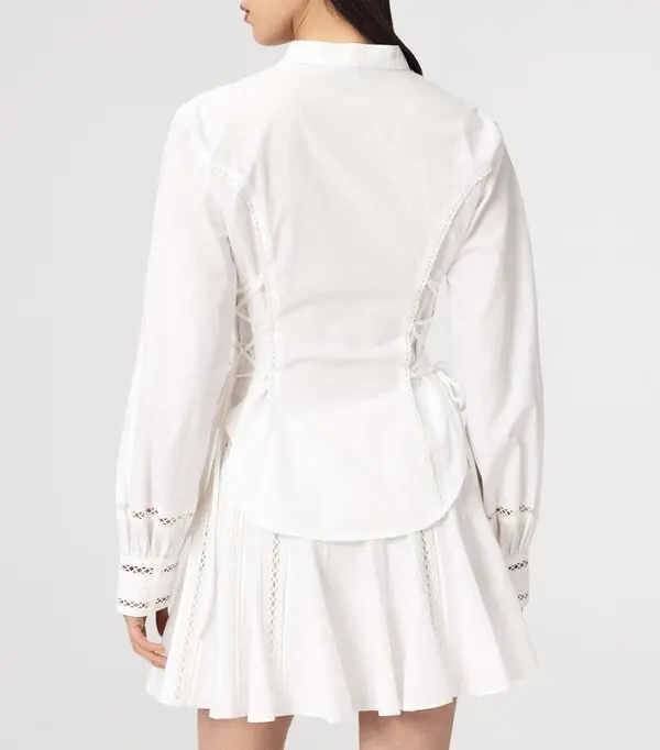 ALLSAINTS Organic Cotton Open-work Frances Shirt