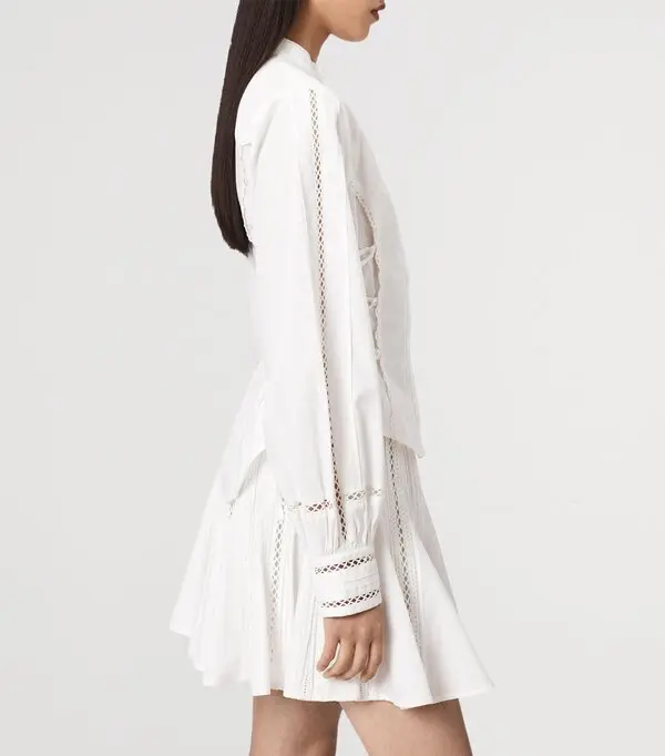 ALLSAINTS Organic Cotton Open-work Frances Shirt