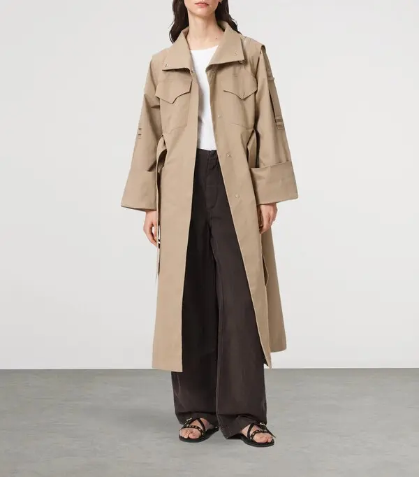 ALLSAINTS Cotton-blend Clayton Trench Coat
