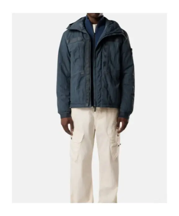 Stone Island State Logo-patch Hooded Jacket