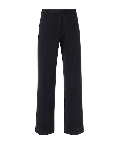 TOM FORD Cotton Drill Wide-leg Pants - Black