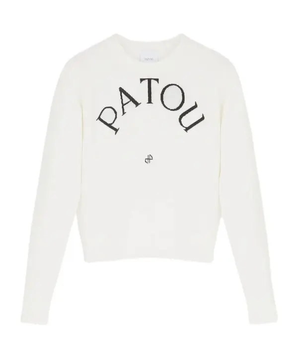 PATOU Logo Intarsia Knit Sweater