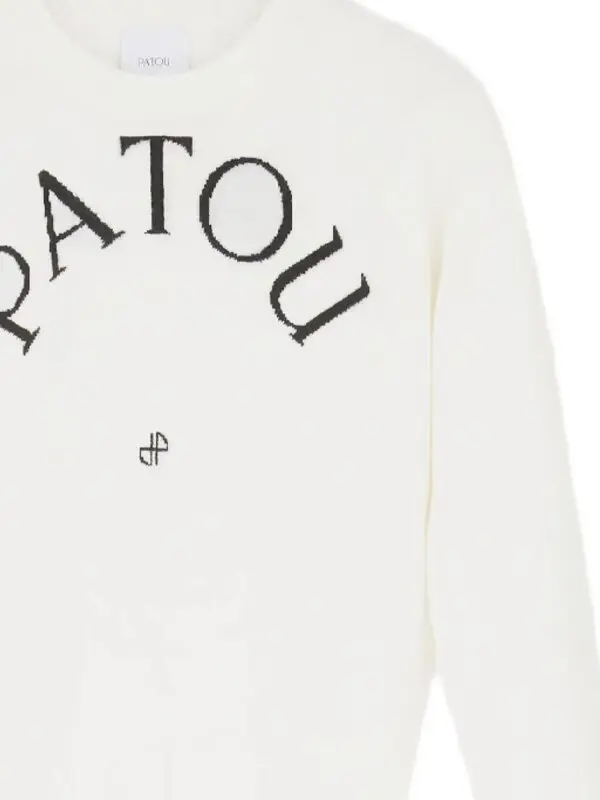 PATOU Logo Intarsia Knit Sweater