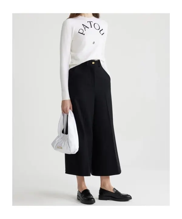 PATOU Logo Intarsia Knit Sweater